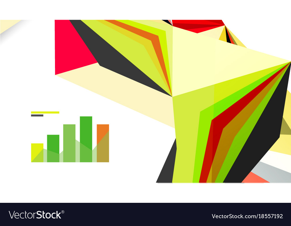 Modern triangle presentation template Royalty Free Vector