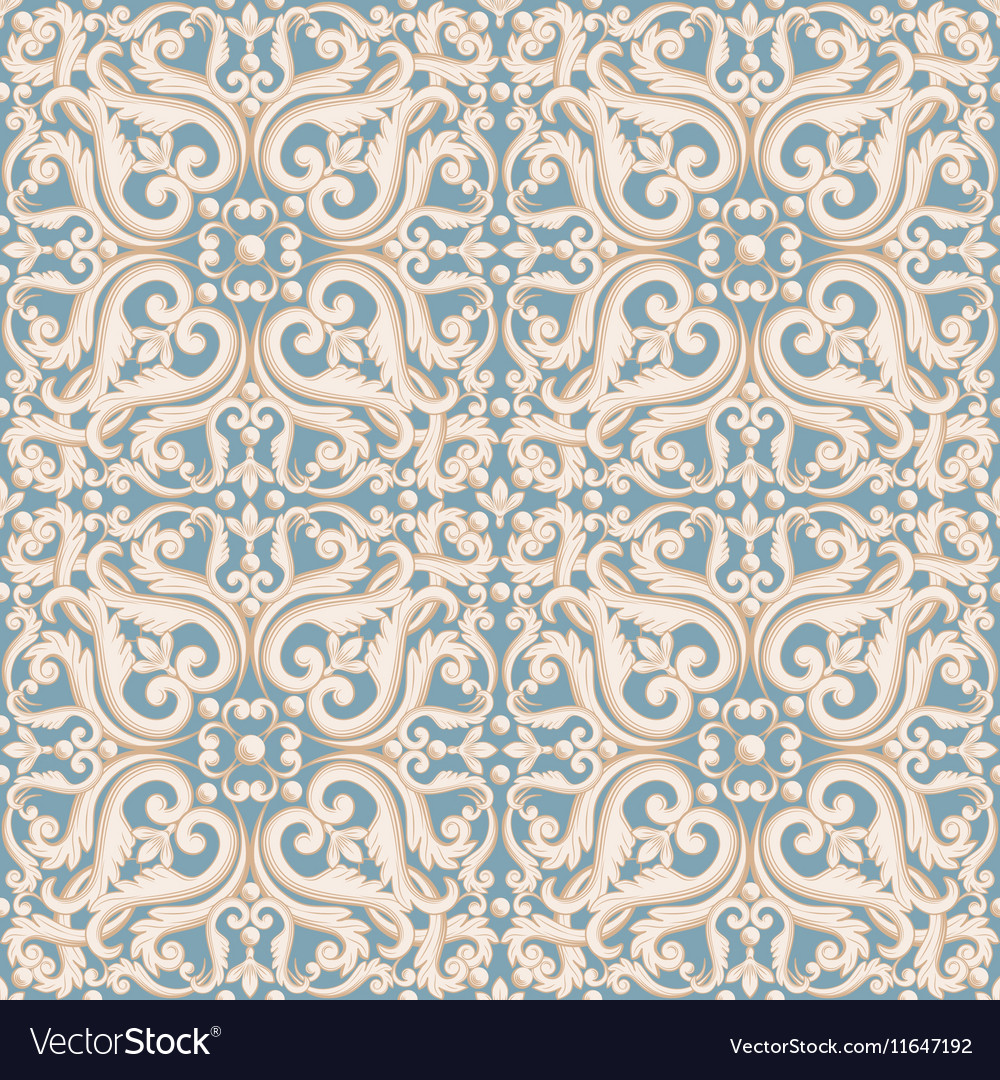 Seamless damask pattern Royalty Free Vector Image