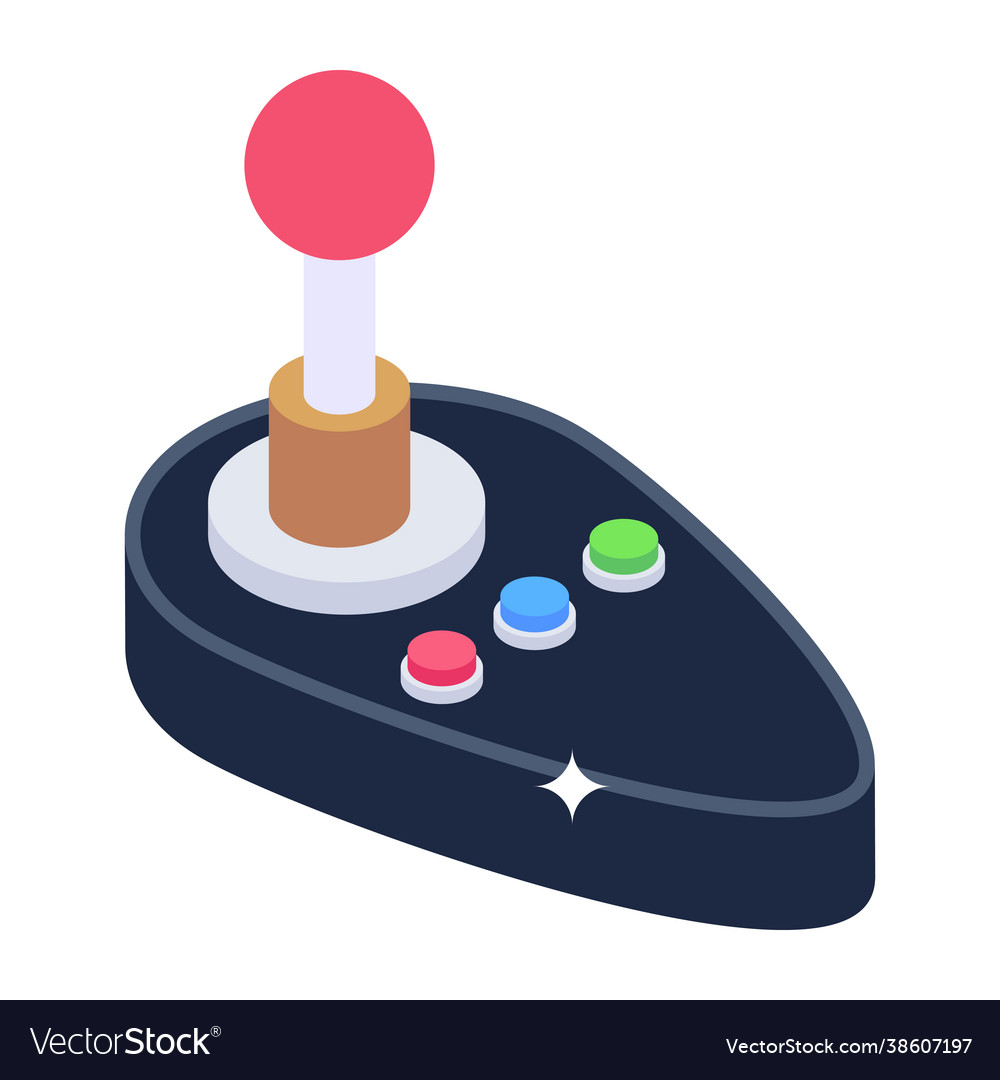 Arcade stick controller Royalty Free Vector Image