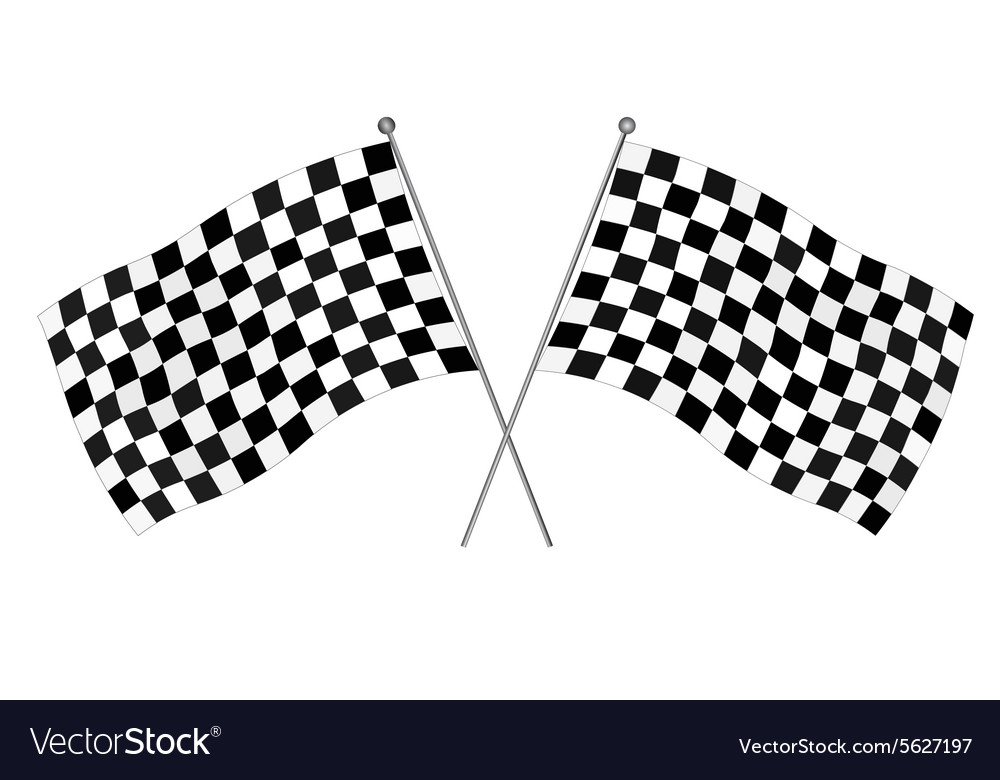 Checkered flags Royalty Free Vector Image - VectorStock