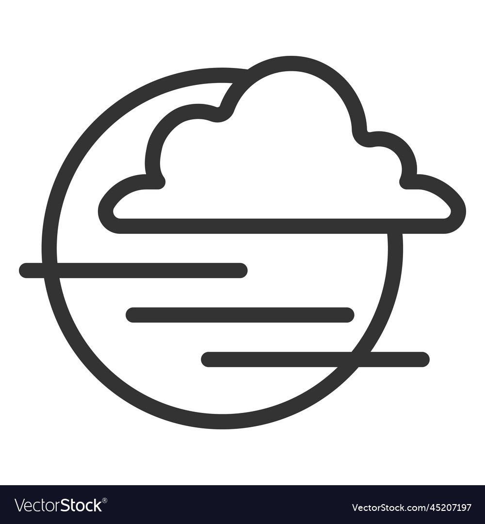 Cloud covers the sun Royalty Free Vector Image