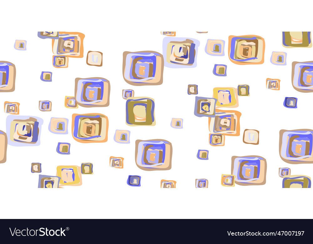 Seamless Abstract Doodle Background Pattern Vector Image