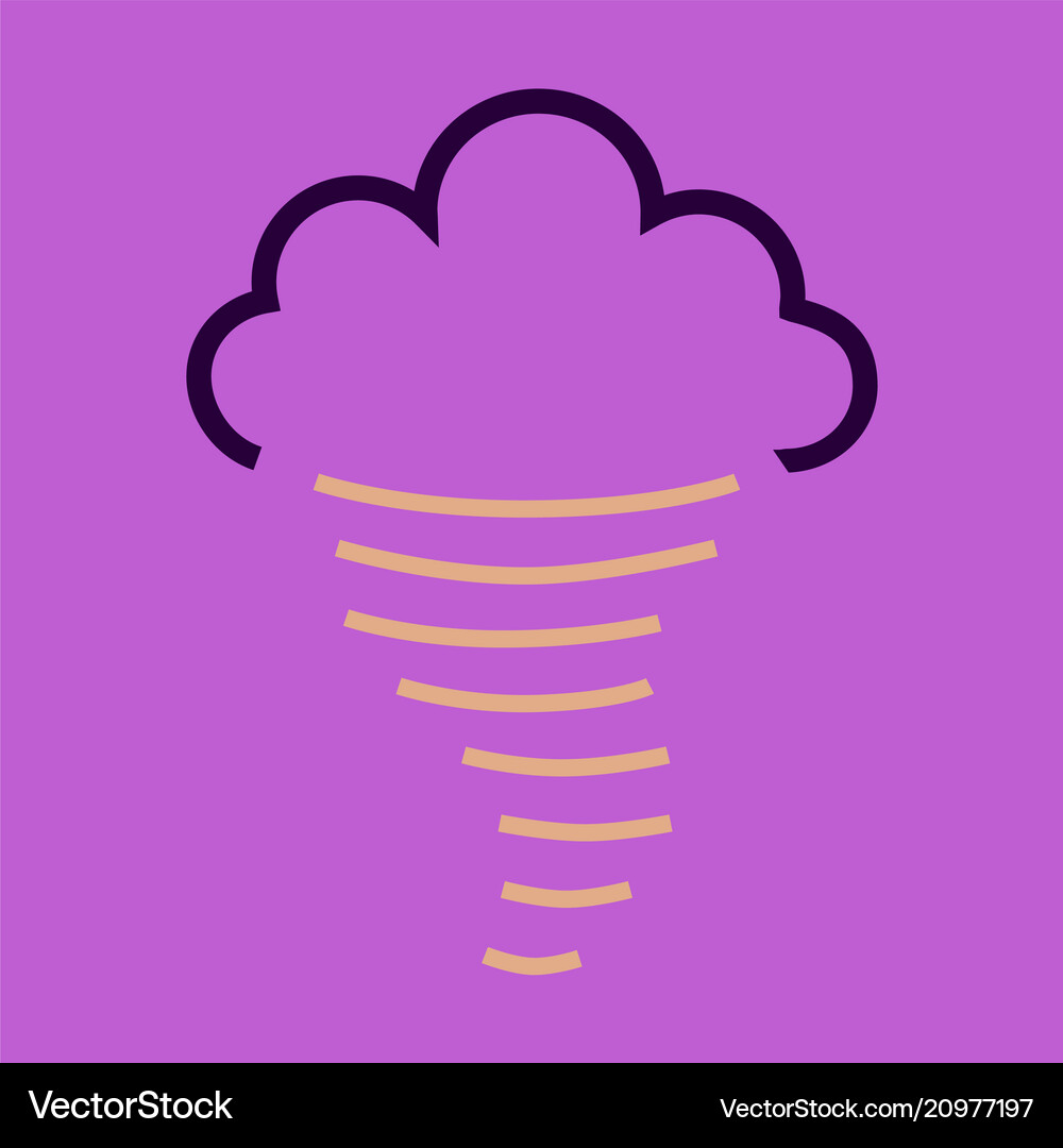 Tornado icon simple of tornado icon for web fast Vector Image