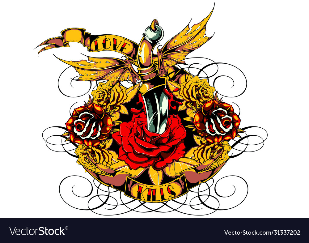 Flower kill Royalty Free Vector Image - VectorStock