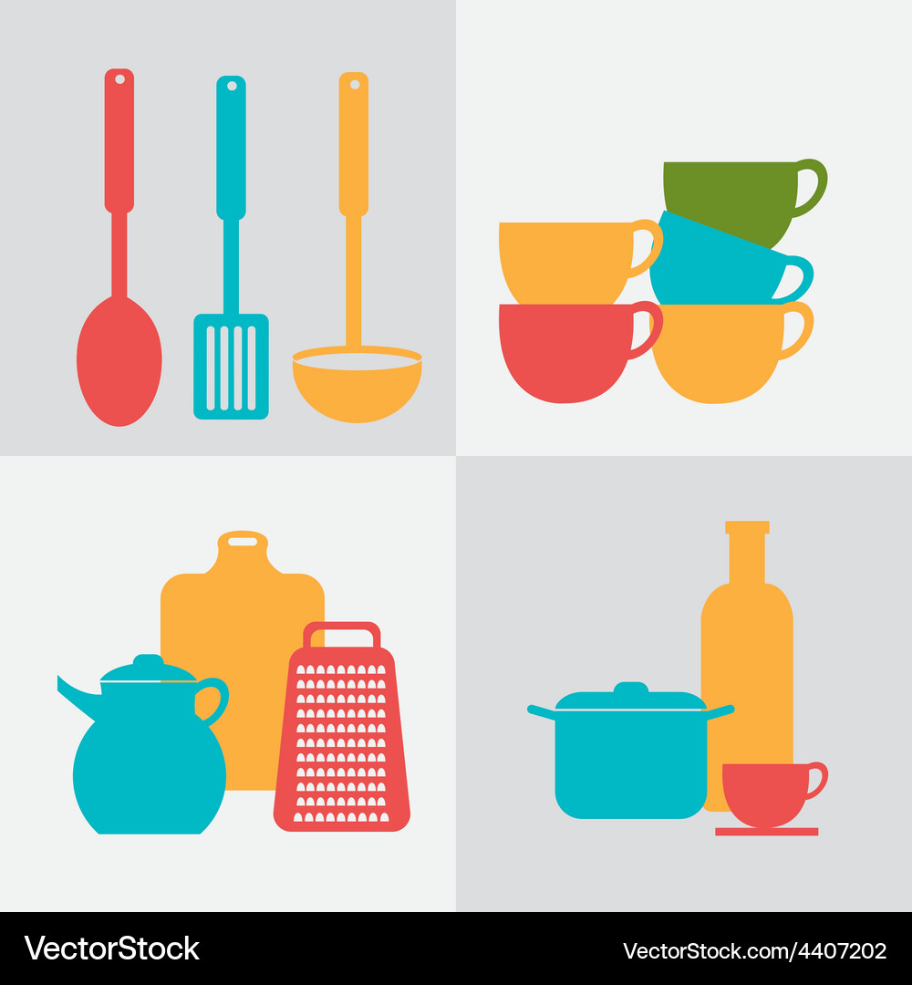 Kitchen design Royalty Free Vector Image - VectorStock