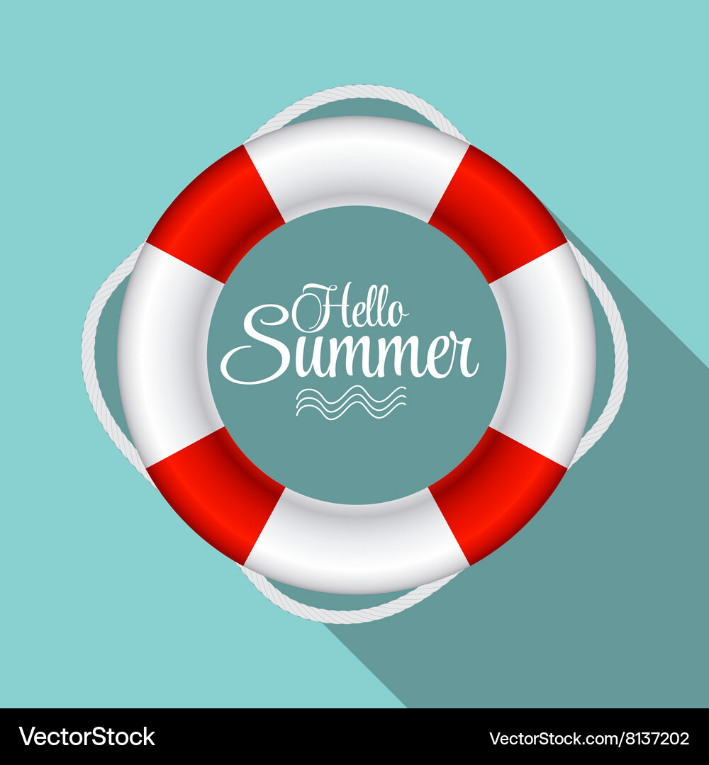 Lifebuoy Rescue Symbol Royalty Free Vector Image