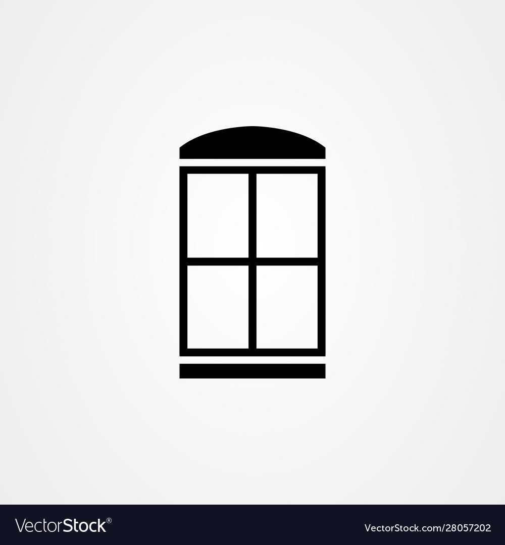 Window icon design Royalty Free Vector Image - VectorStock