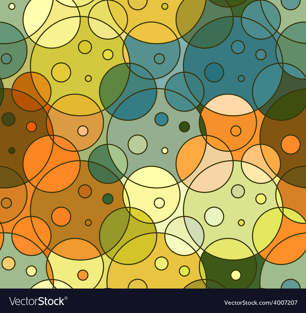 Abstract seamless background of circles Royalty Free Vector