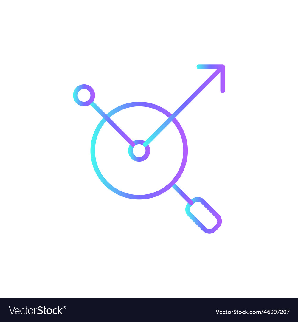 Analysis data analysis icon with blue duotone Vector Image
