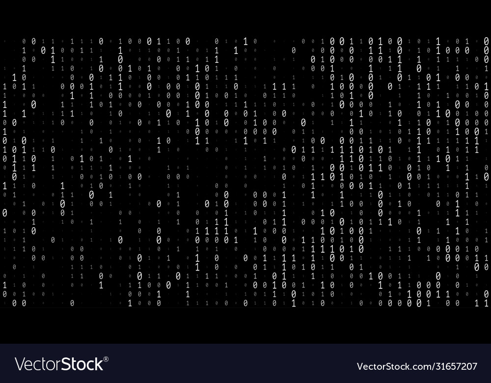 Binary Numbers Texture Royalty Free Vector Image