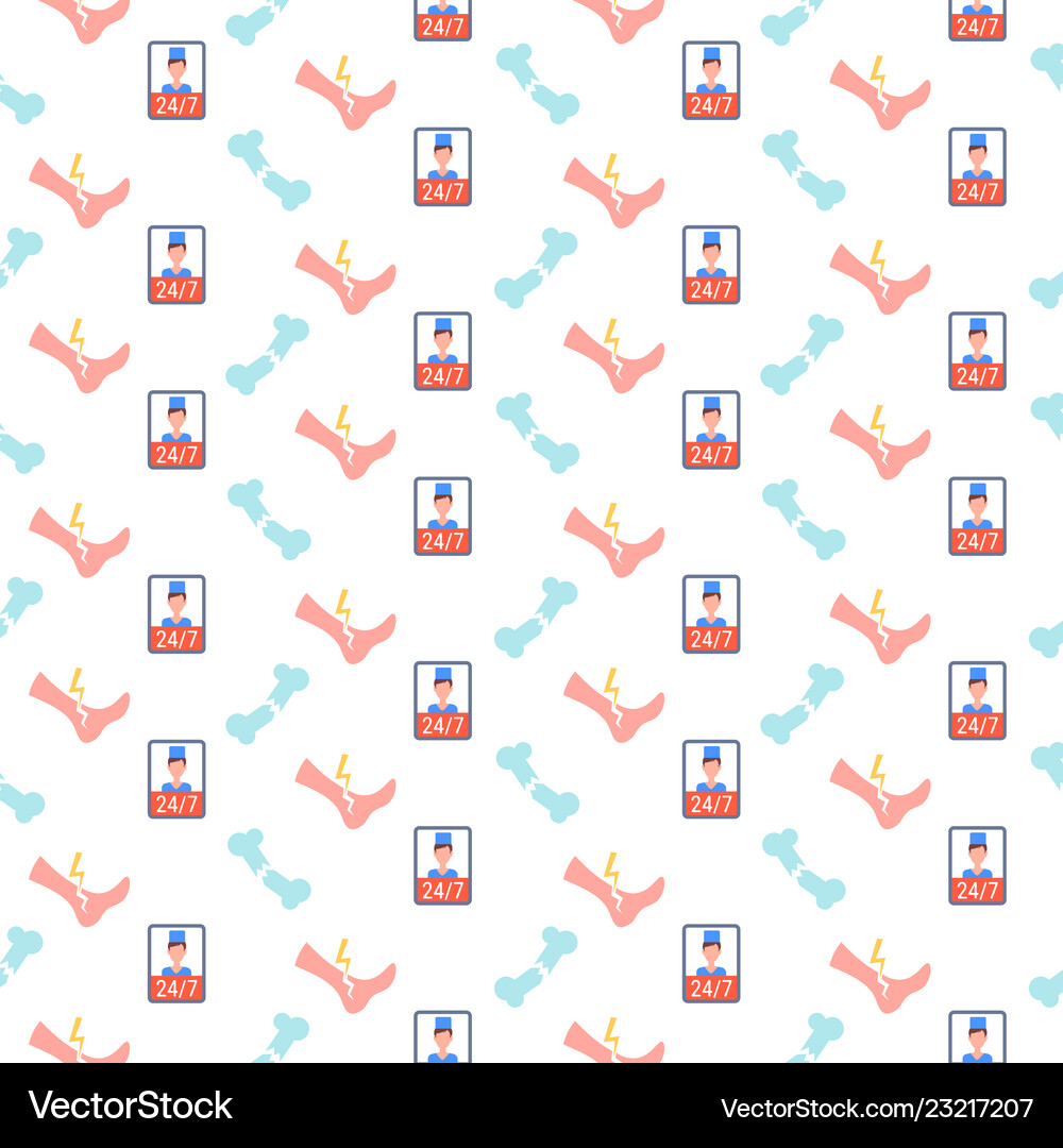 Broken cracked ankle injury bone icon online Vector Image