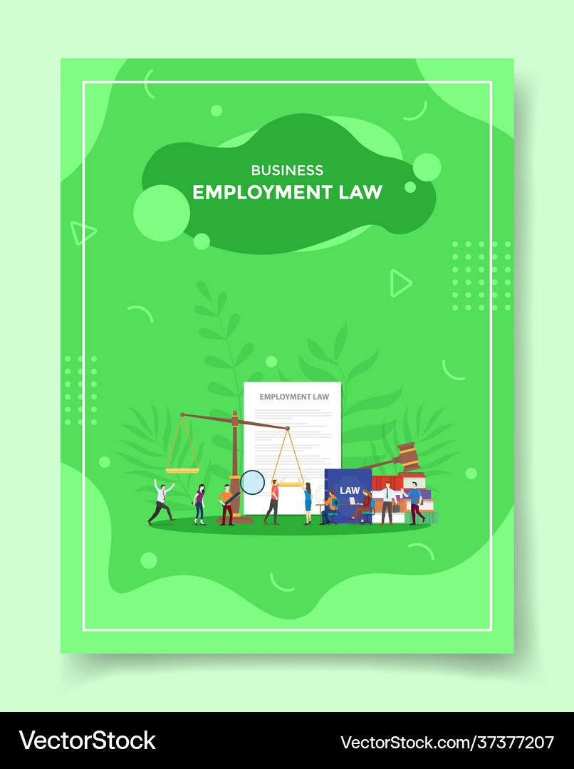 Employment law for template banners flyer Vector Image
