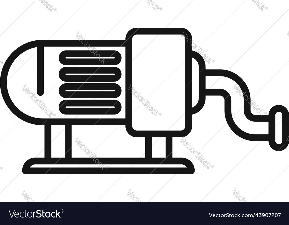 Pool engine pump icon outline Royalty Free Vector Image