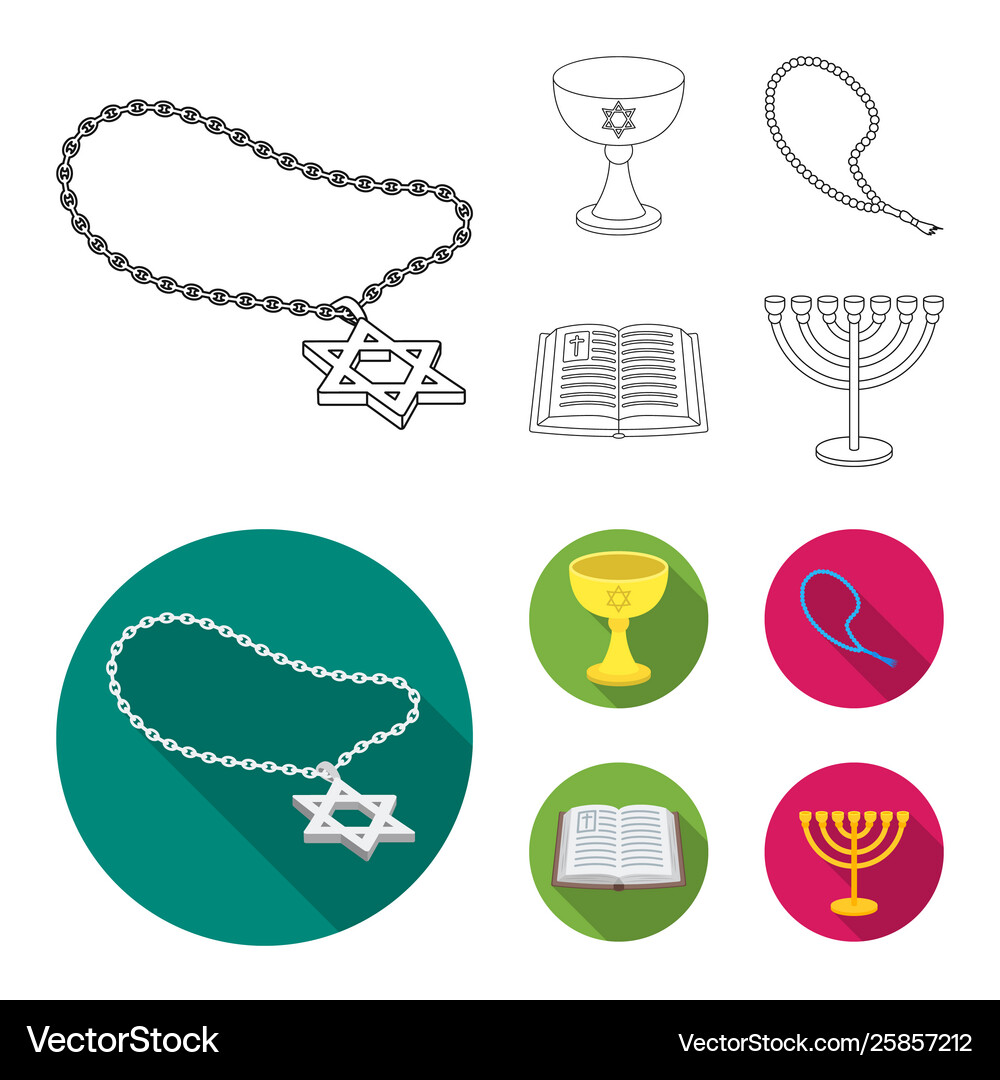Design muslim and items sign collection Royalty Free Vector