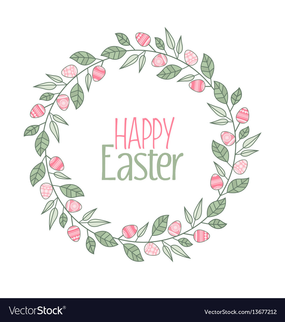 Easter frame Royalty Free Vector Image - VectorStock