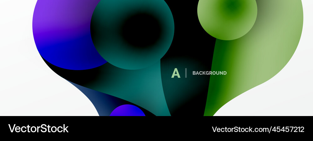 Flowing geometric shapes minimalist abstract Vector Image