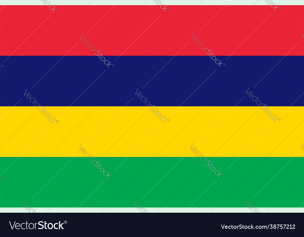 Mauritian flag mauritius Royalty Free Vector Image