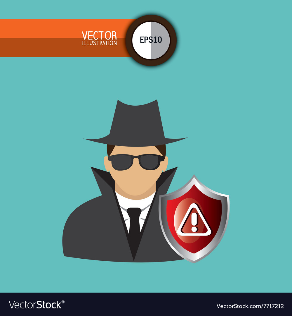 Security system design Royalty Free Vector Image