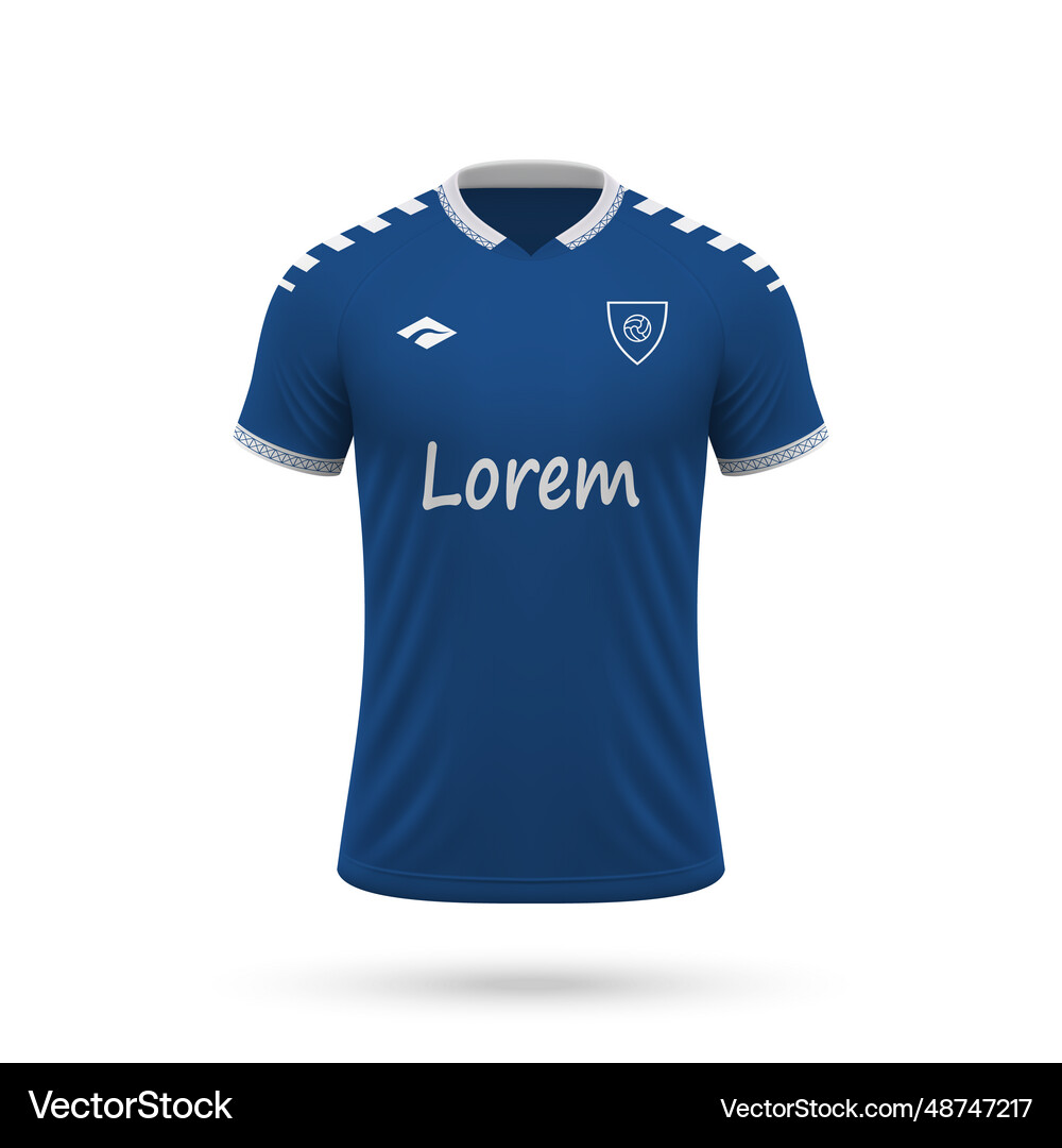 3d realistic soccer jersey shirt template Vector Image