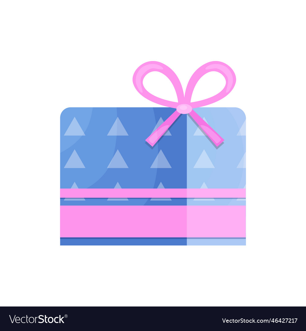 Flat gift packaging Royalty Free Vector Image - VectorStock