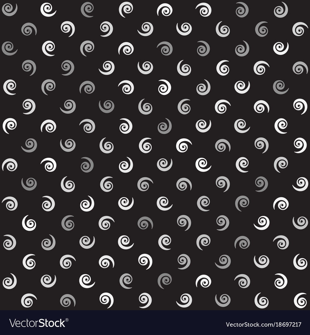 Gray spiral pattern seamless Royalty Free Vector Image
