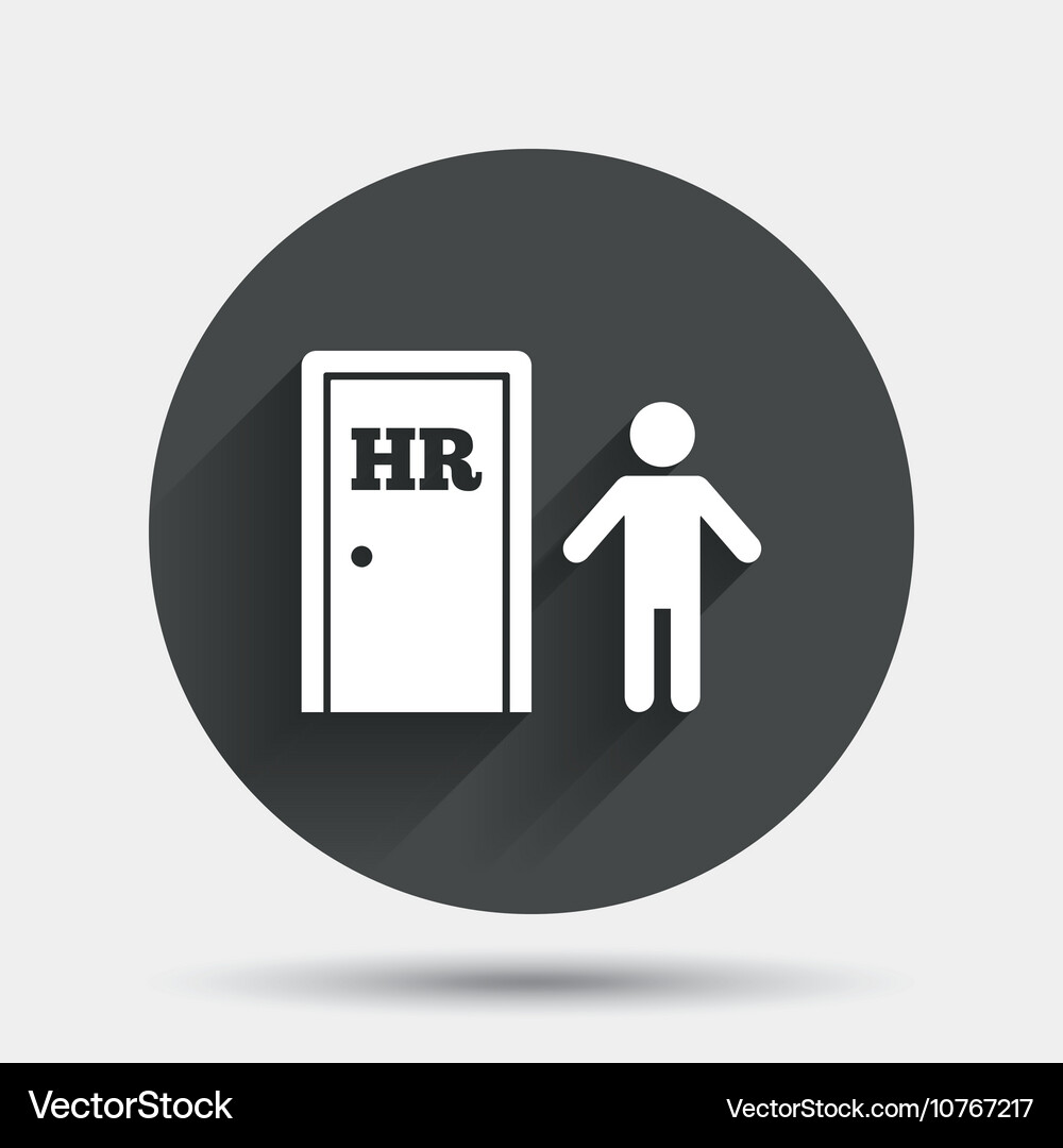 Human resources sign icon hr symbol Royalty Free Vector