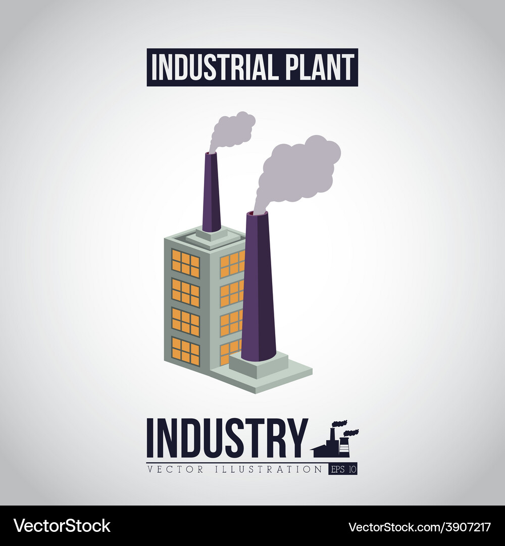 Industry design over white background Royalty Free Vector