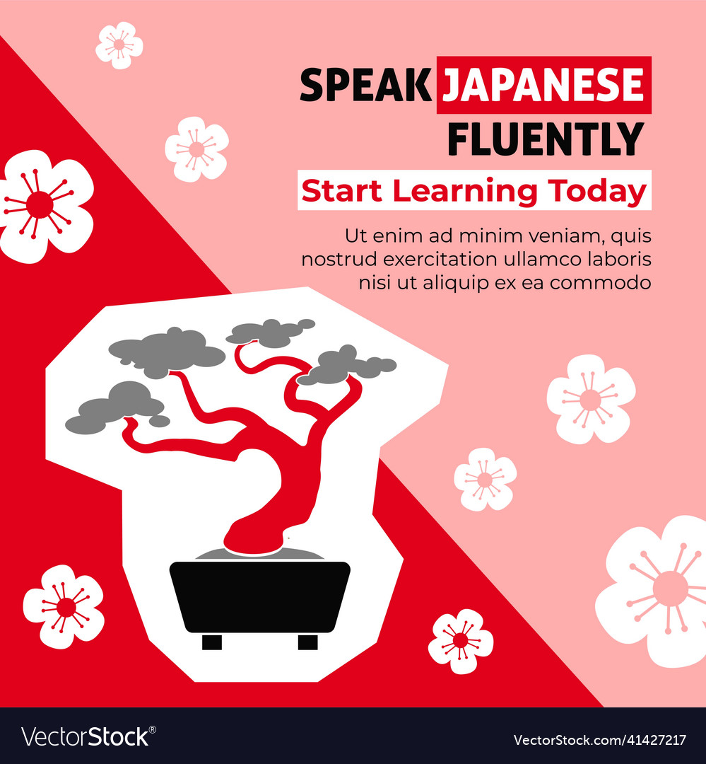 Learn japanese language speak fluently school Vector Image Learn japanese language speak fluently school Vector Image