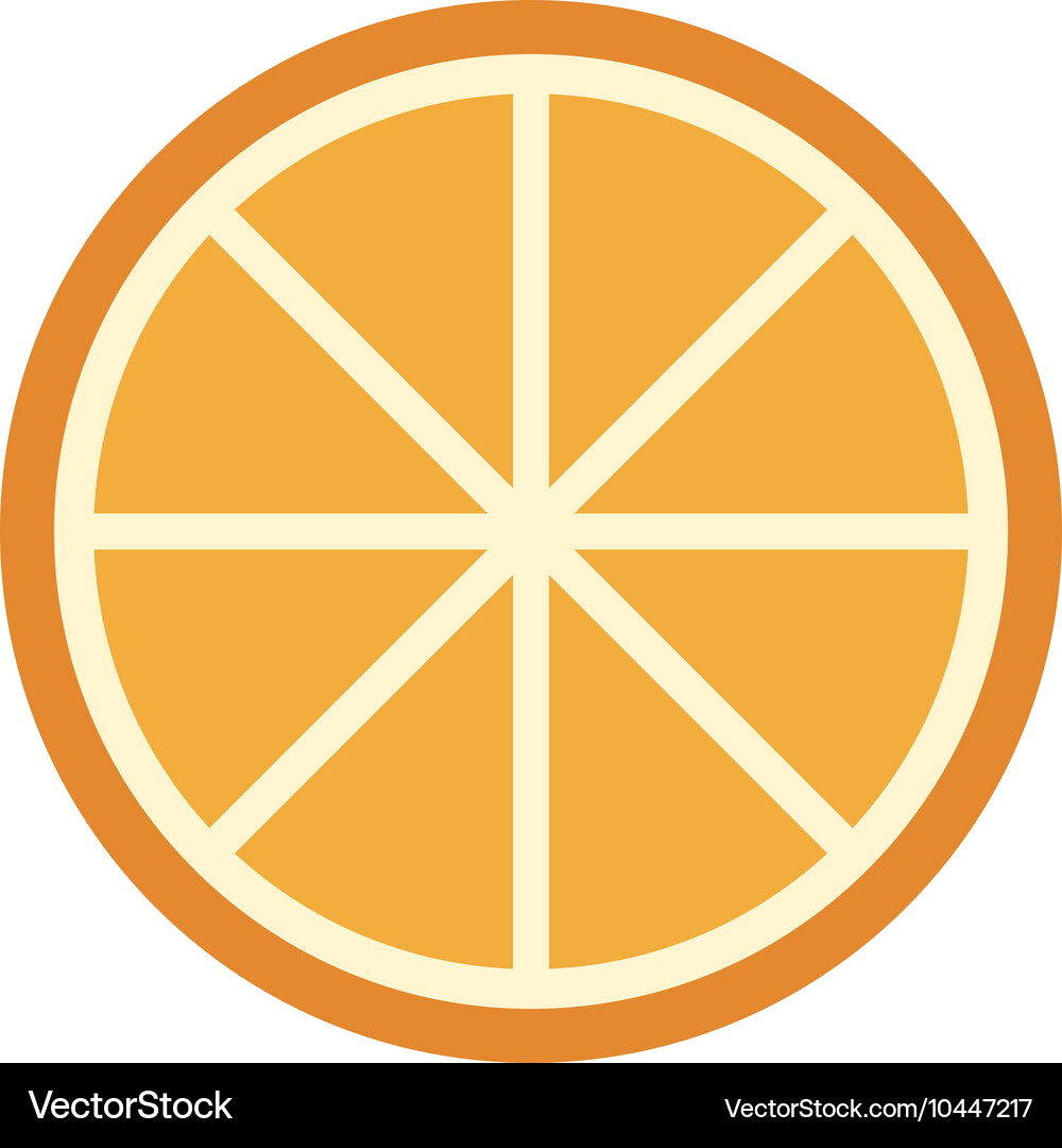 Orange organic food design Royalty Free Vector Image