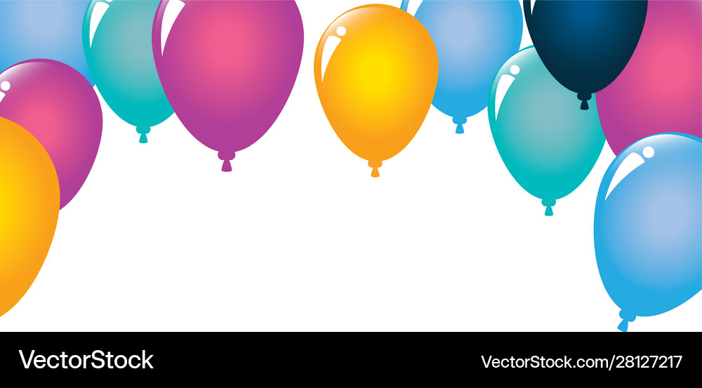 Party and celebration balloons design Royalty Free Vector