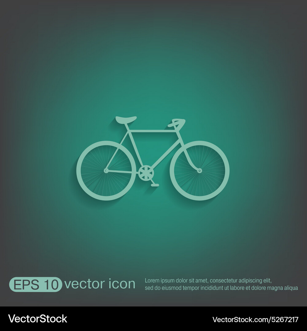 Retro bicycle icon Royalty Free Vector Image - VectorStock