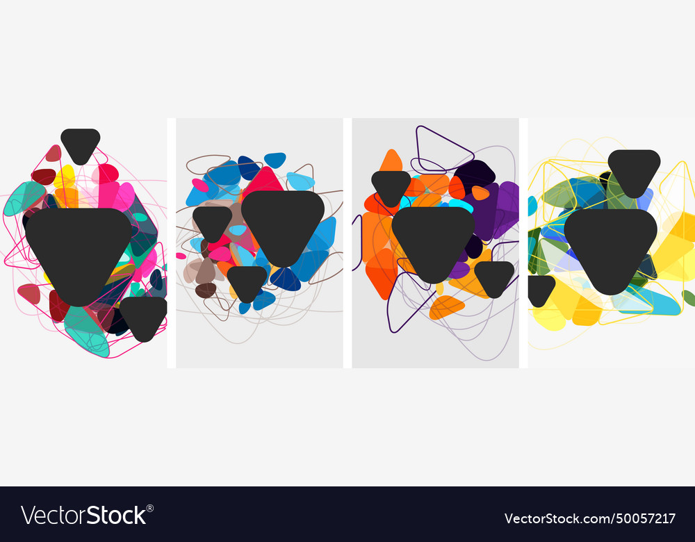 Triangle geometric abstract backgrounds Royalty Free Vector