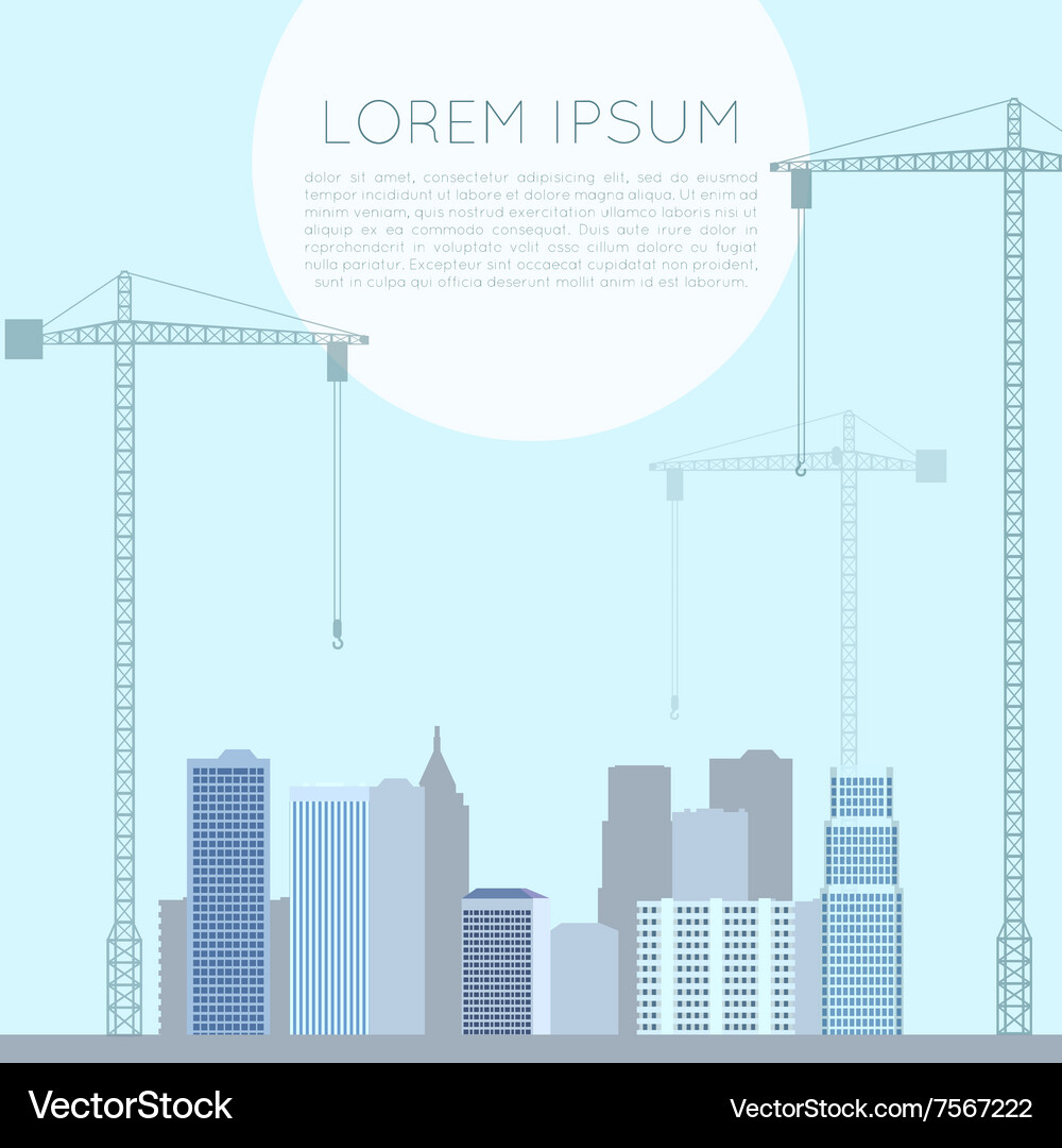 Banner of cranes Royalty Free Vector Image - VectorStock