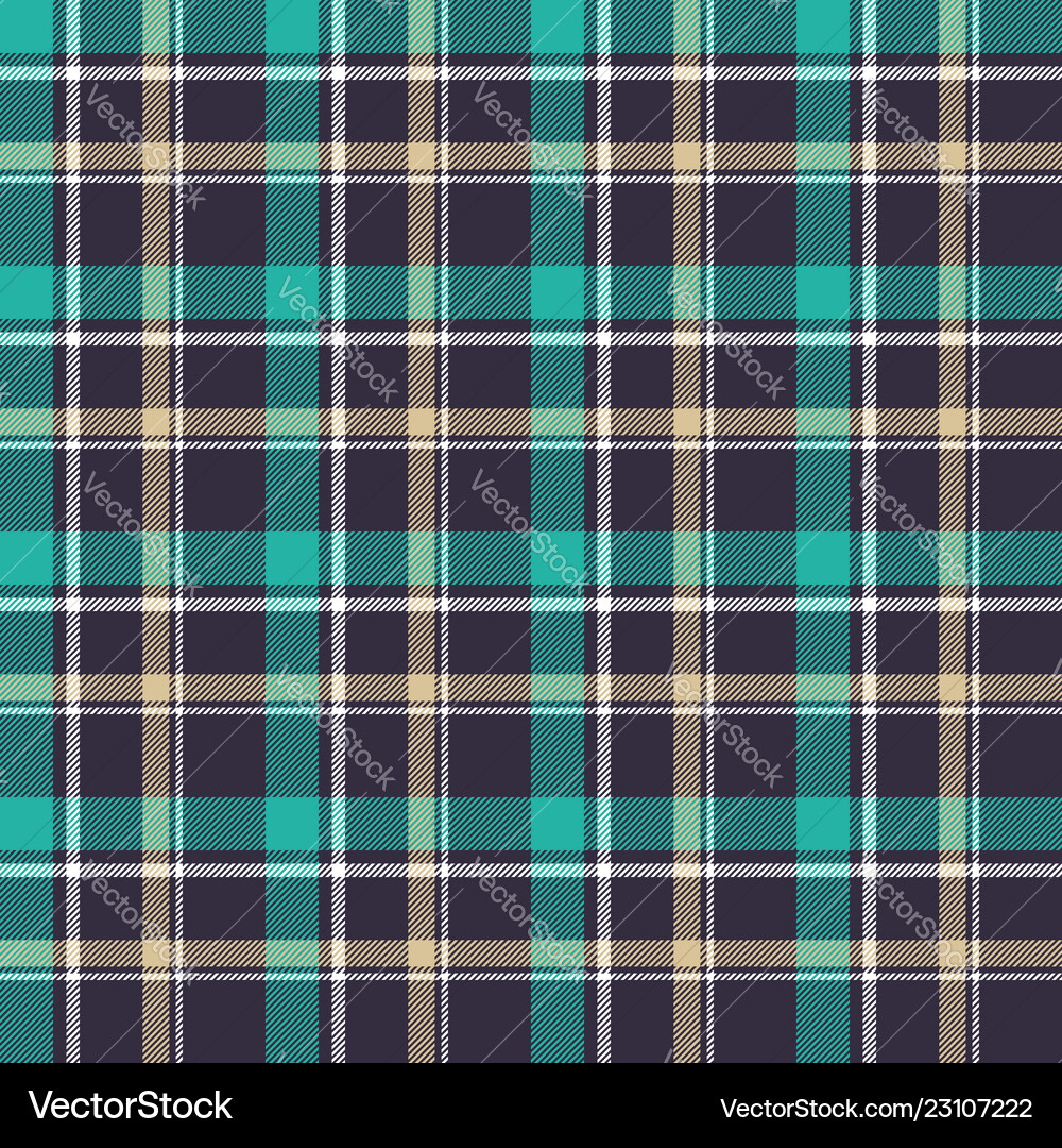 Classic tartan merry christmas seamless patterns Vector Image