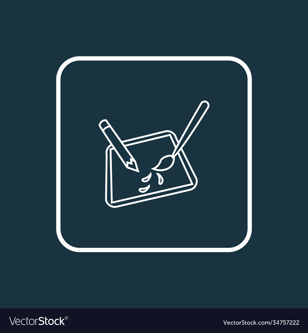 Design icon line symbol premium quality isolated Vector Image