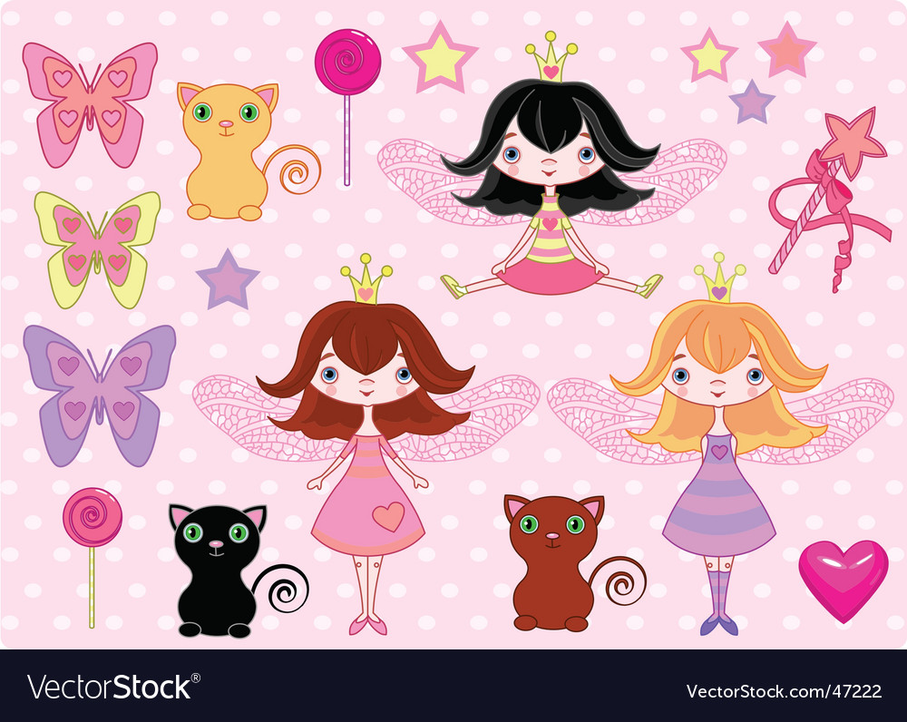 Fairy elements Royalty Free Vector Image - VectorStock