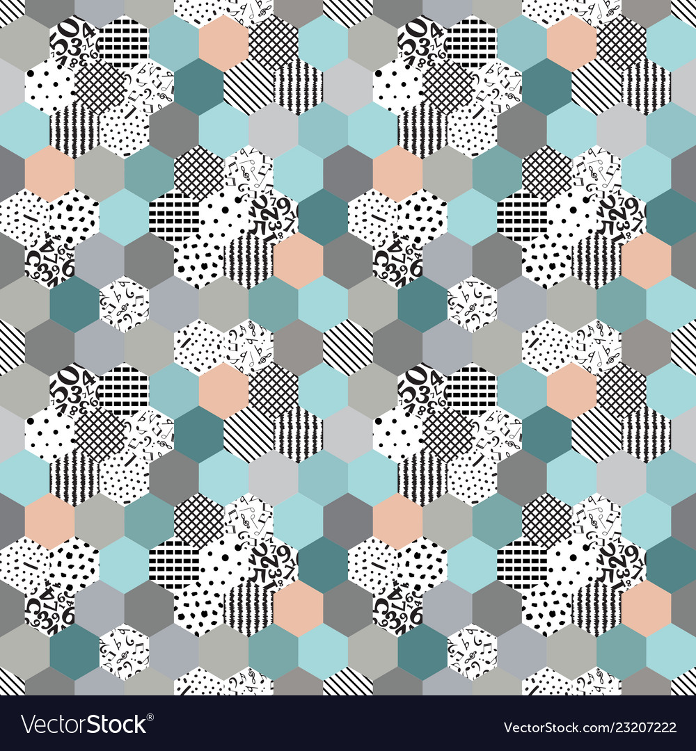 Mosaic seamless pattern Royalty Free Vector Image