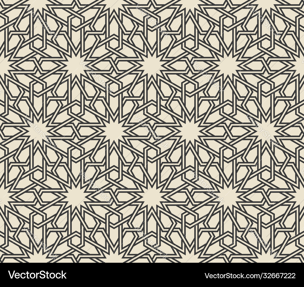 Traditional arabic islamic geometric seamless Vector Image