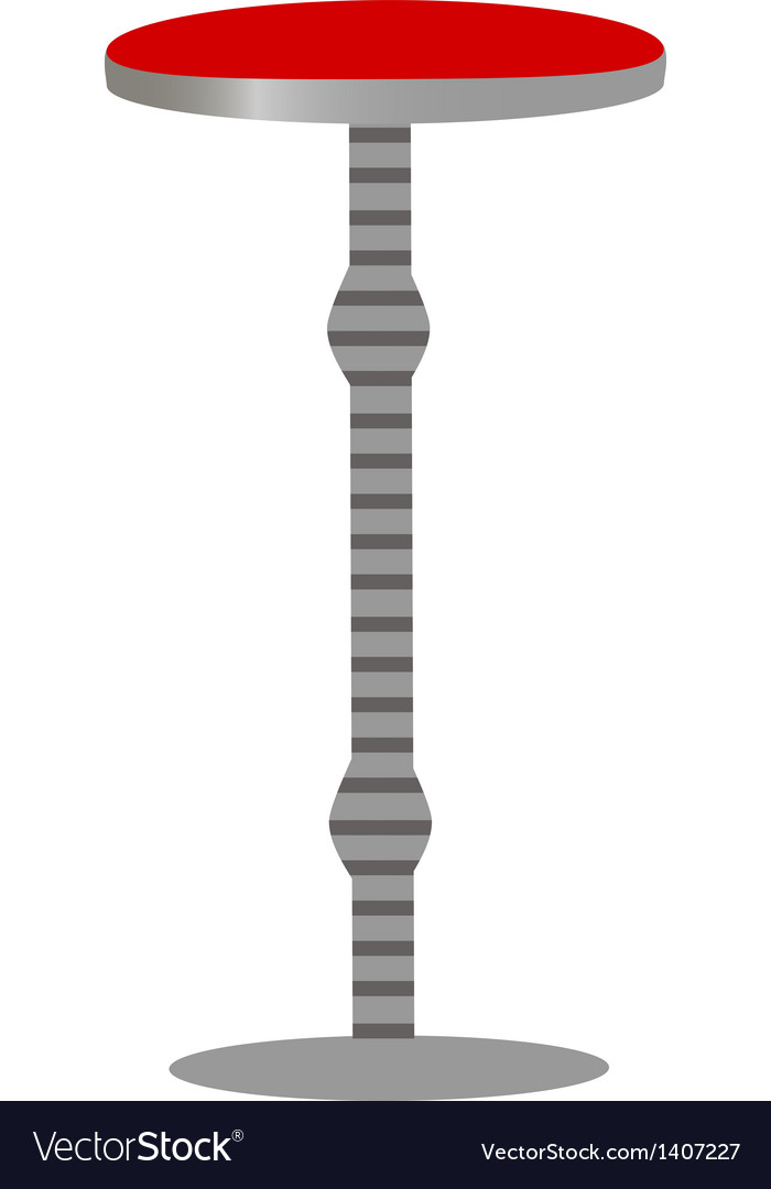 A red table Royalty Free Vector Image - VectorStock