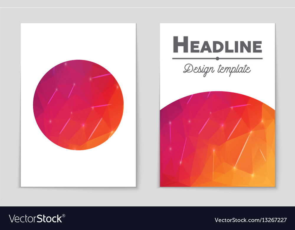 Abstract layout background set for art Royalty Free Vector