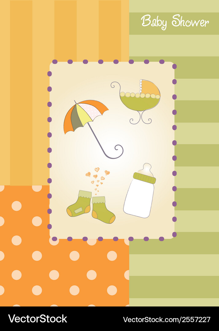 Baby shower announcement Royalty Free Vector Image