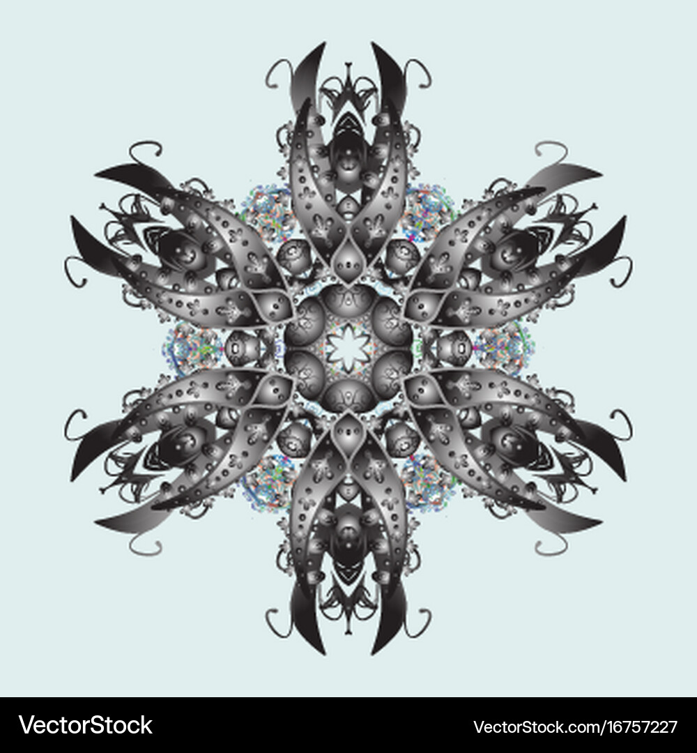 Flat lay winter concept pattern made Royalty Free Vector
