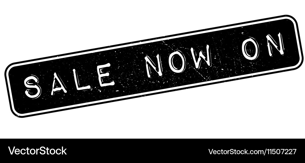 Sale now on rubber stamp Royalty Free Vector Image