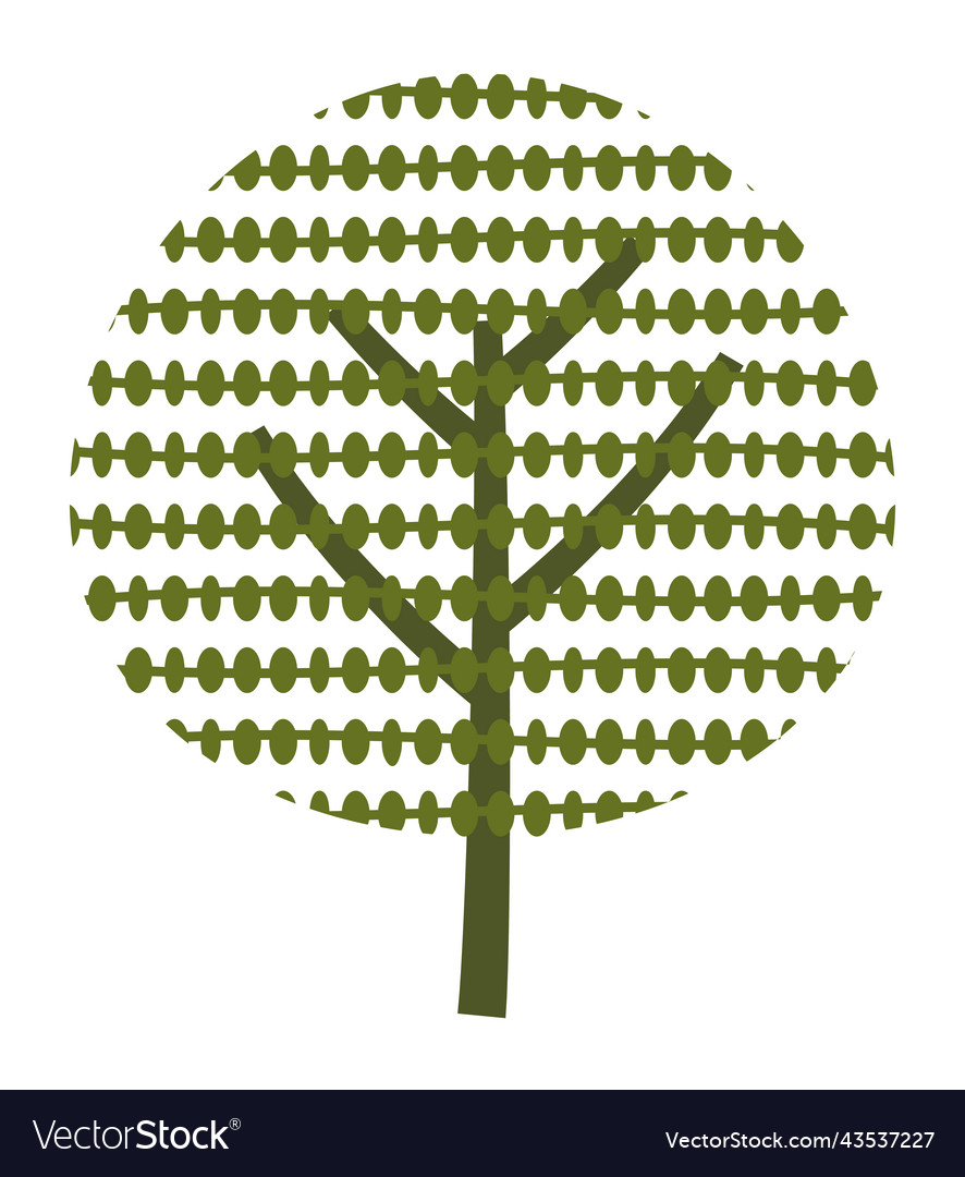 Textured tree Royalty Free Vector Image - VectorStock