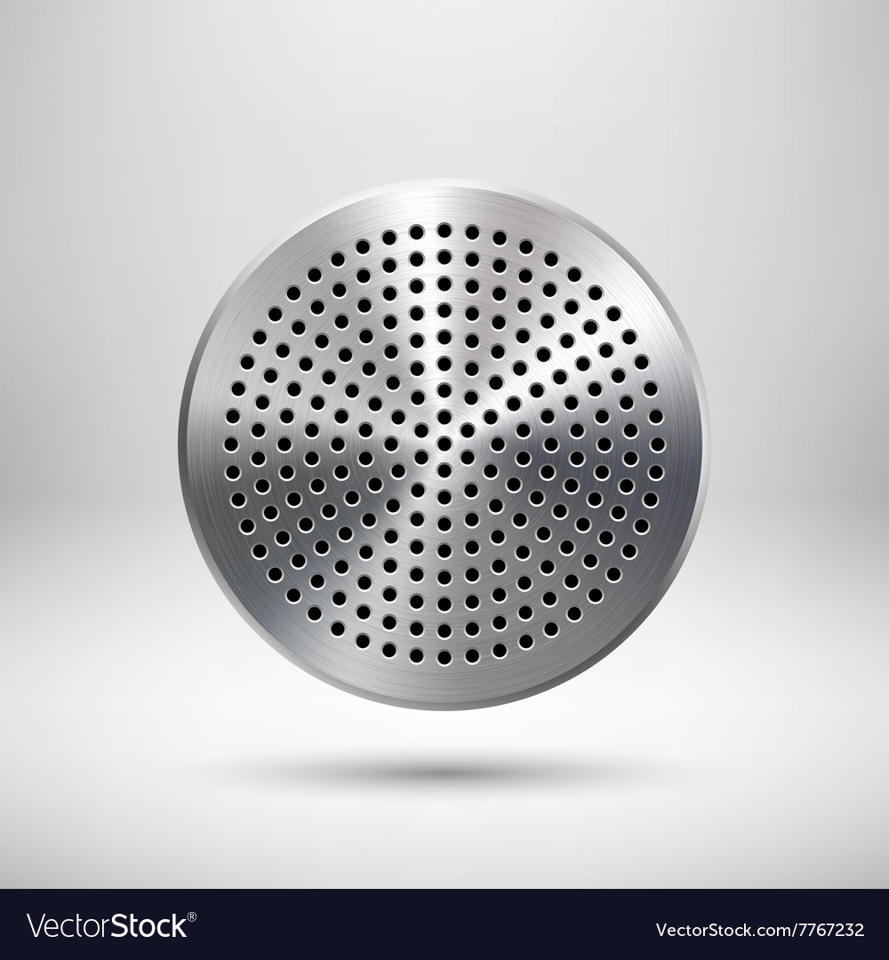 Abstract Circle Button Template Royalty Free Vector Image