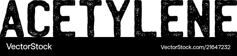 Acetylene stamp on white Royalty Free Vector Image