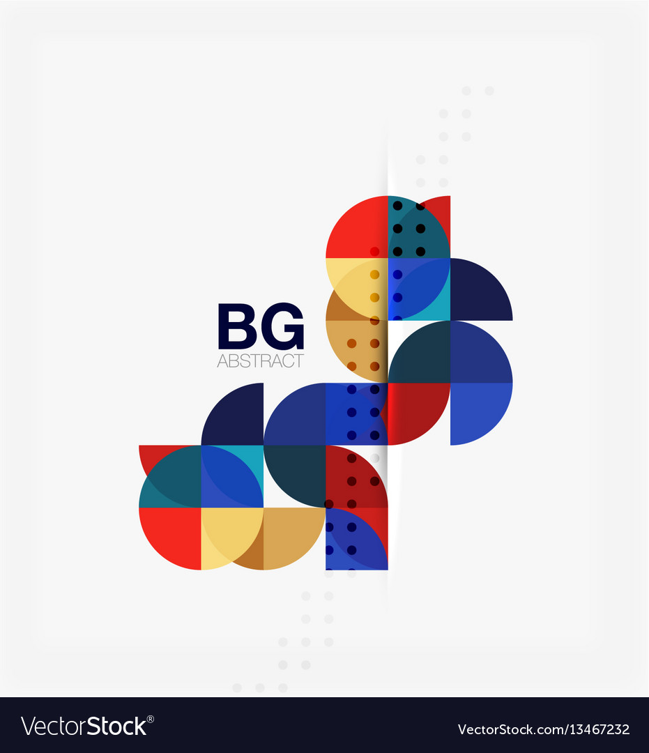 Colorful circle elements Royalty Free Vector Image