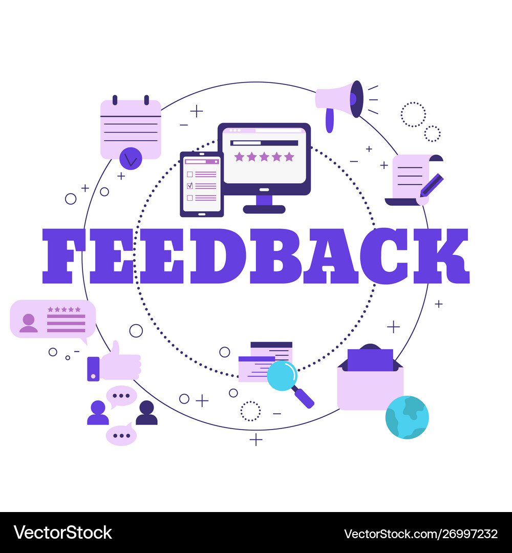 Customer feedback concept Royalty Free Vector Image