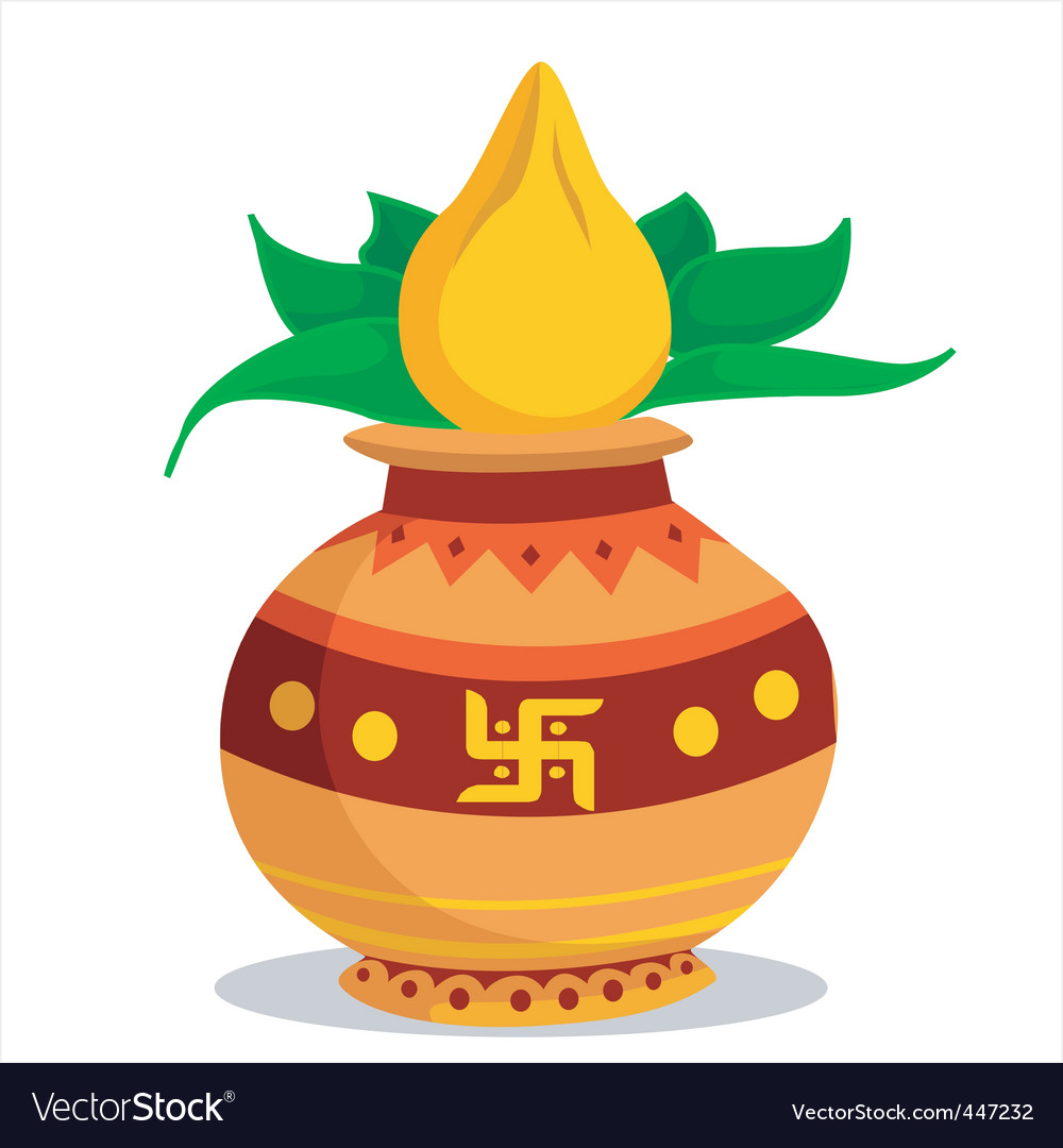 Divine pot Royalty Free Vector Image - VectorStock