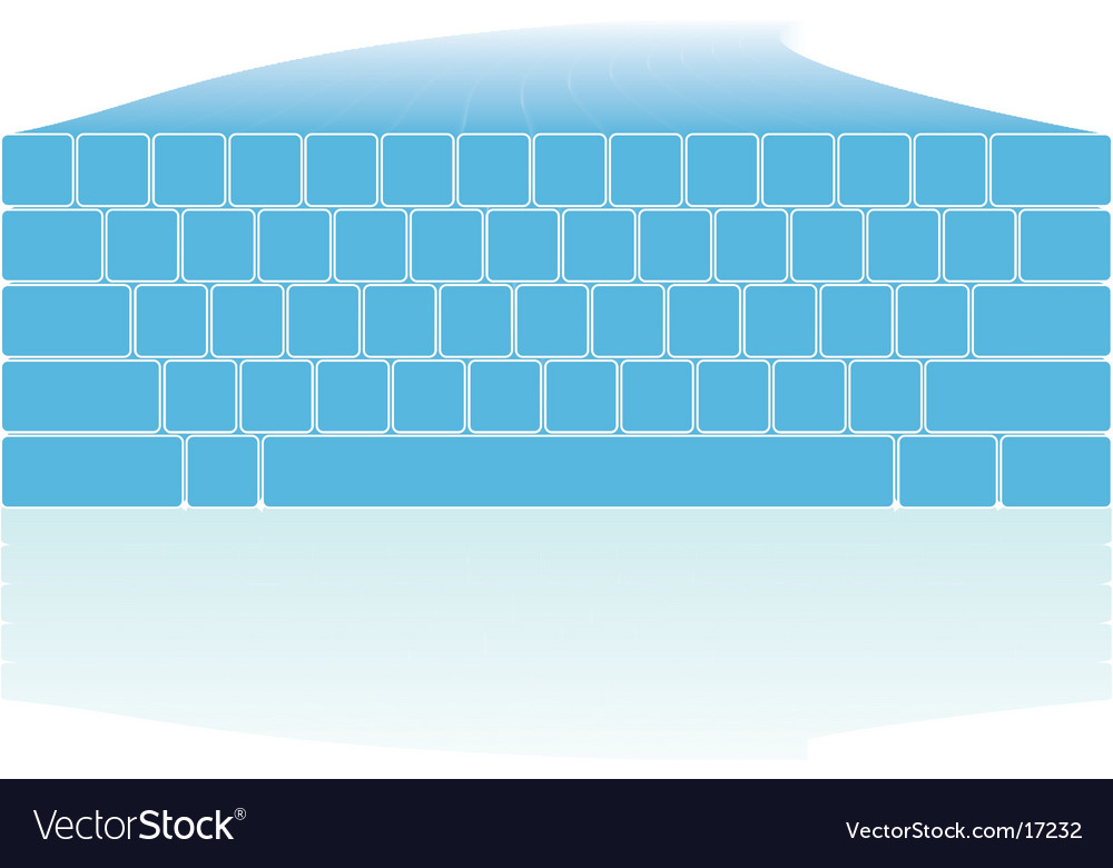 Keyboard blue Royalty Free Vector Image - VectorStock